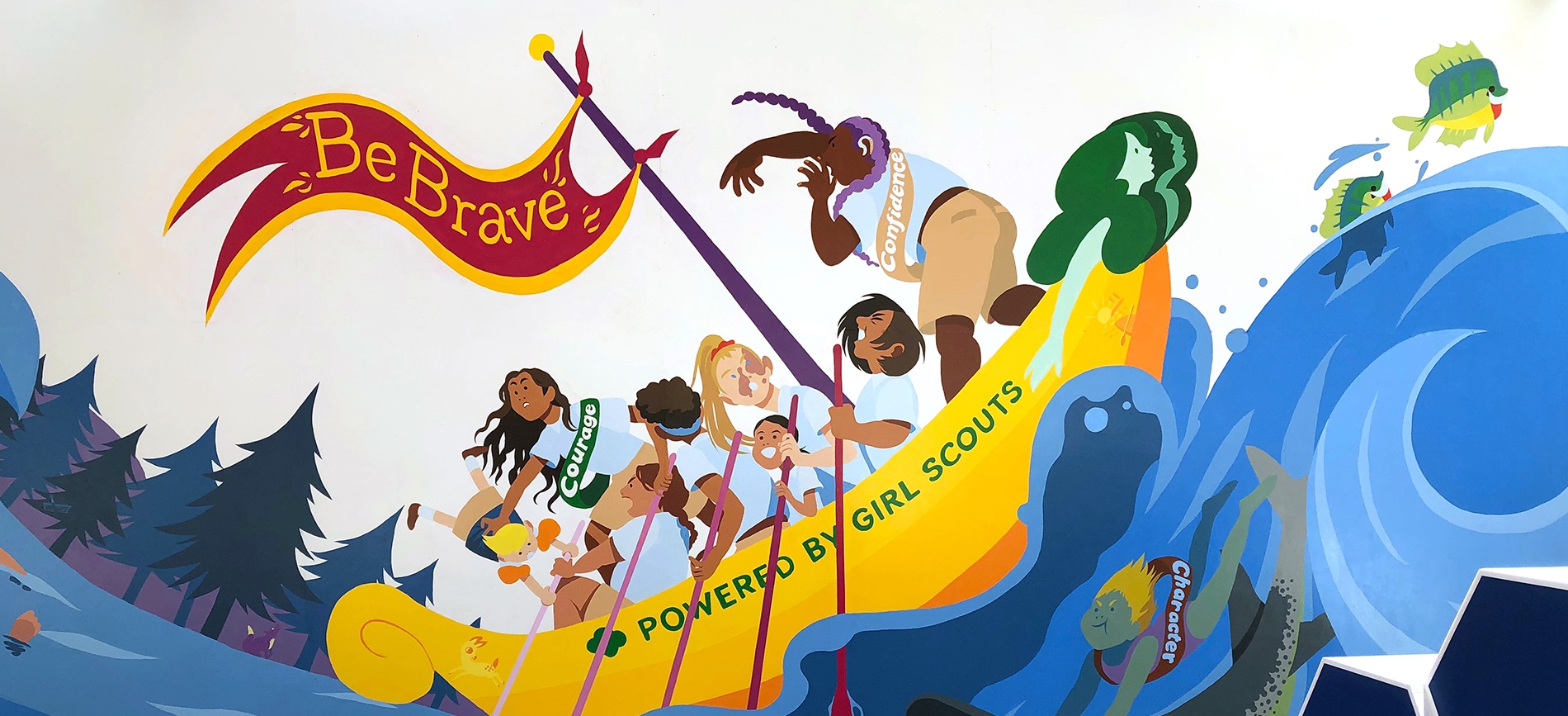 Powered by Girl Scouts: Bold mural in Camp Prairie Schooner motivates ...