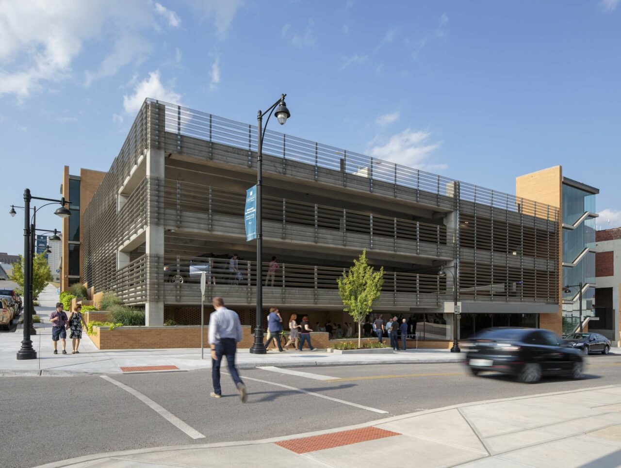 Webster Mixed-Use Parking Garage - Helix Architecture + Design